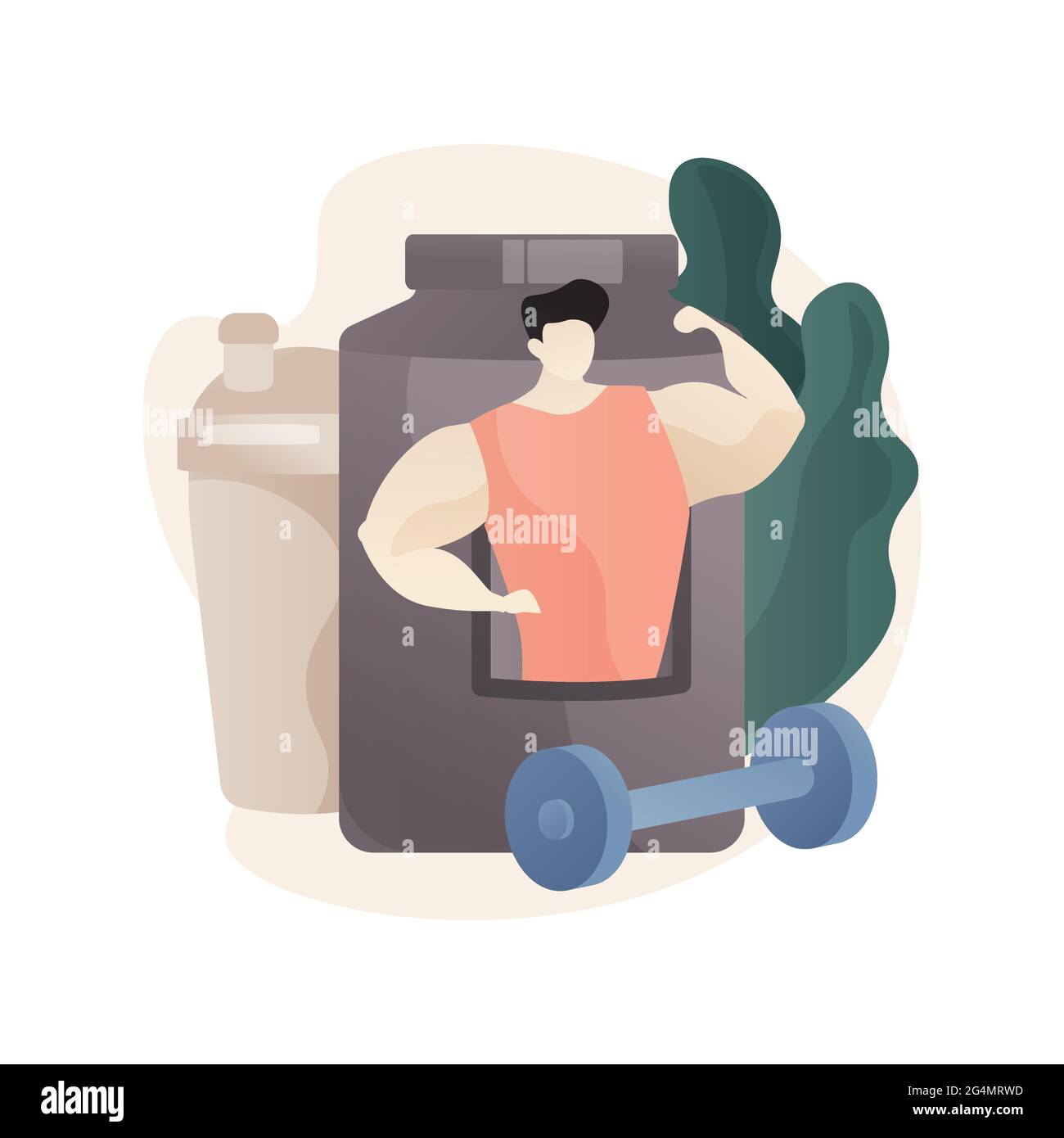 Sports nutrition abstract concept vector illustration Stock Vector ...