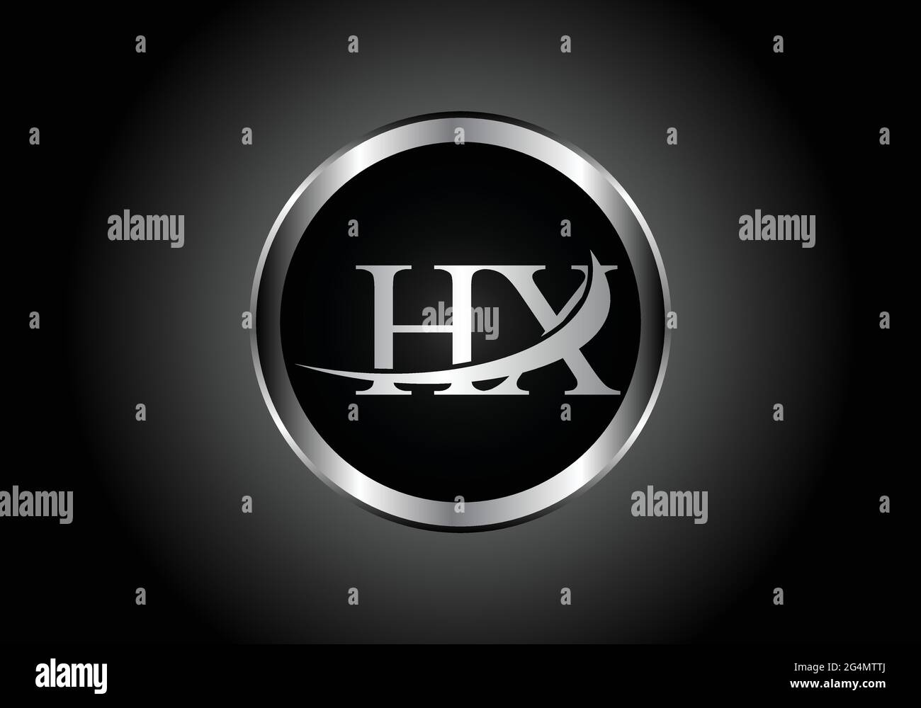 Hx minimal logo design hi-res stock photography and images - Alamy
