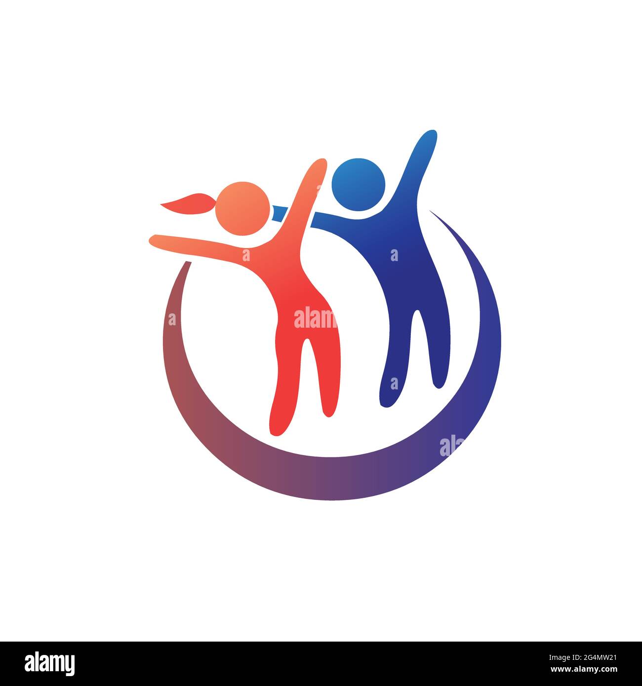 Happy couples logo icon vector illustration eps Stock Vector Image ...