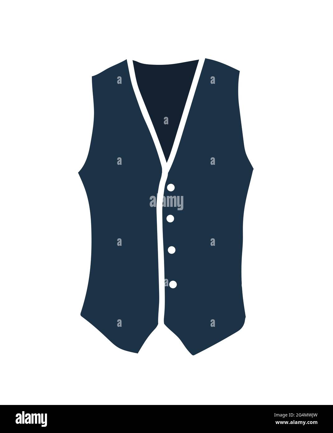 Waistcoat illustration vector isolated on white background Stock Vector ...