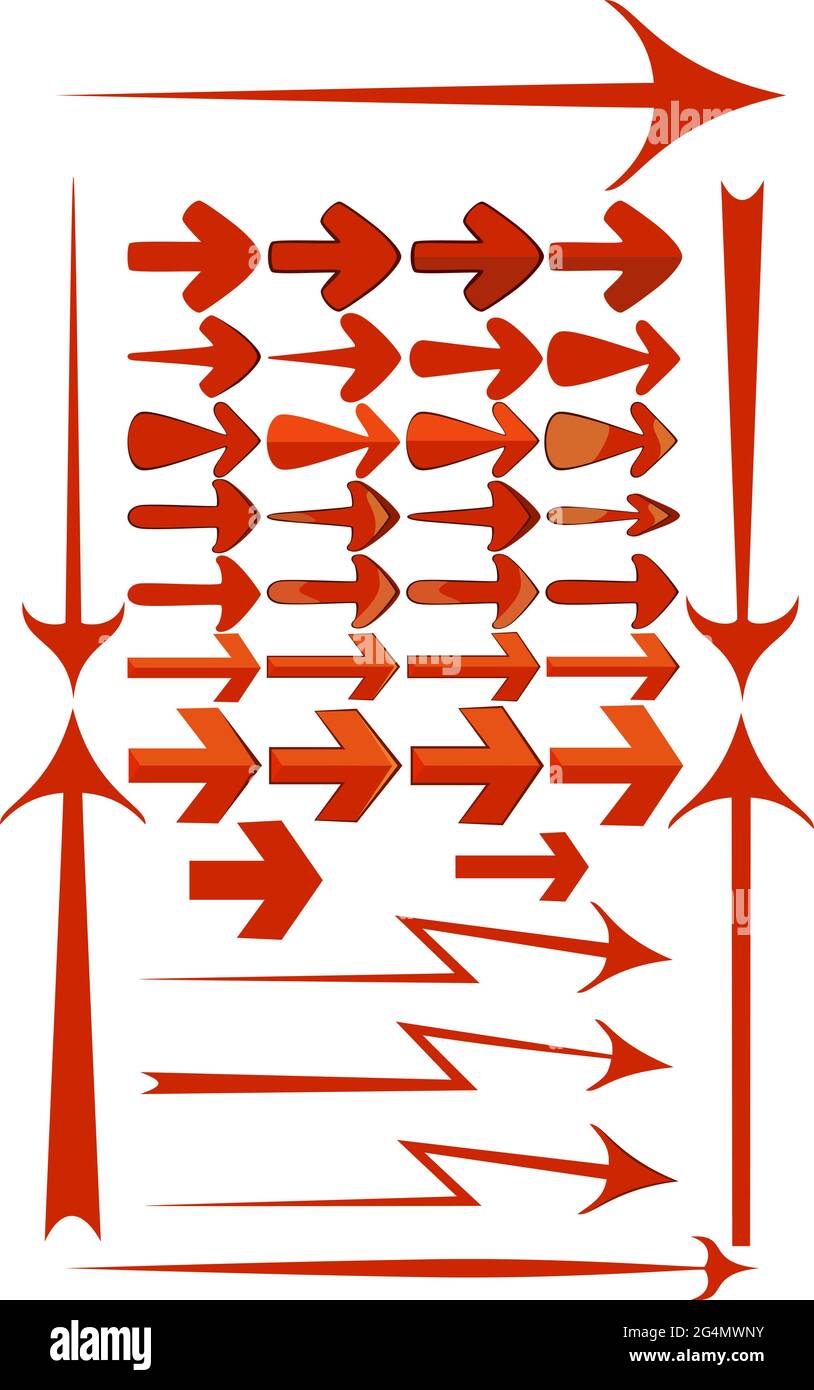 Design element, arrow pointer, EPS8 - vector graphics Stock Vector ...