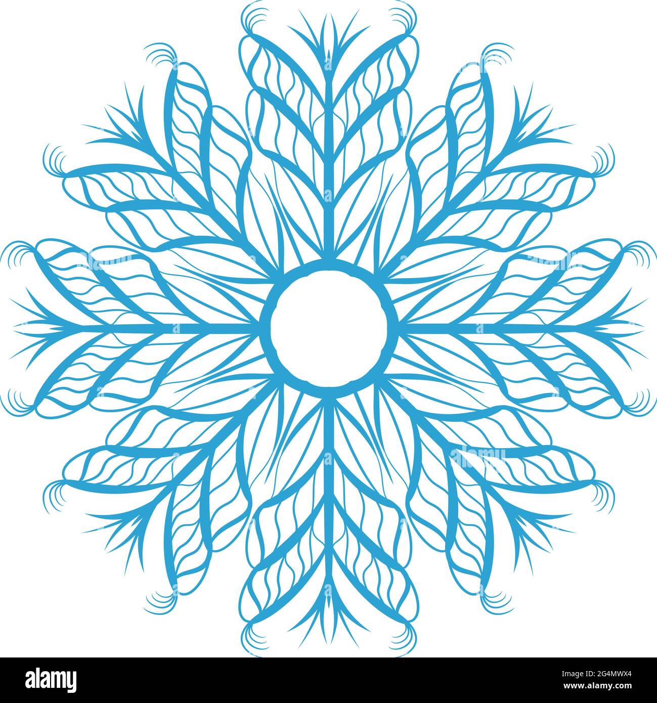 Snowflake white background, EPS8 - vector graphics Stock Vector Image ...