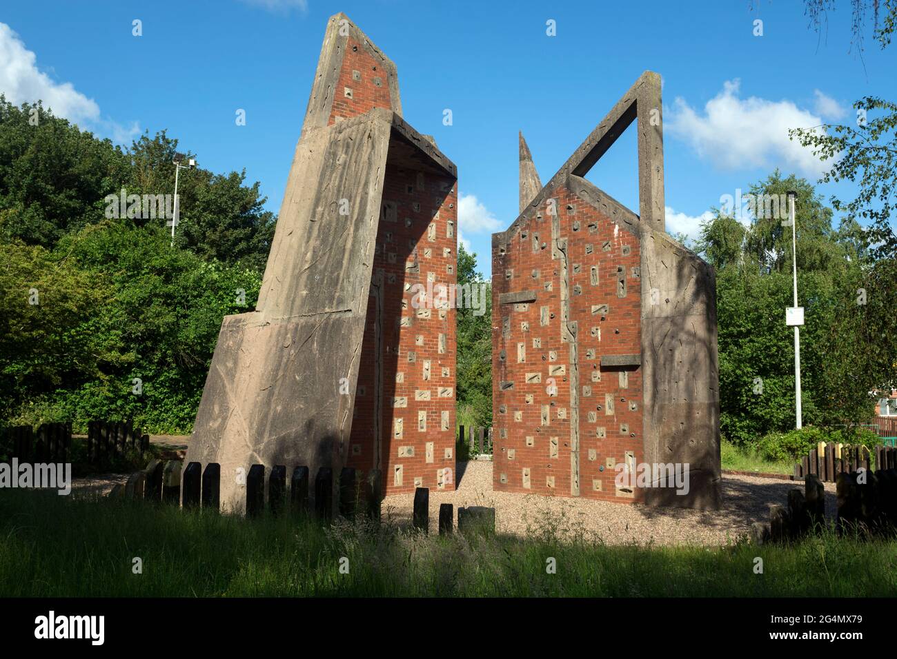 The Ackers climbing walls, Greet, Birmingham, West Midlands, England ...