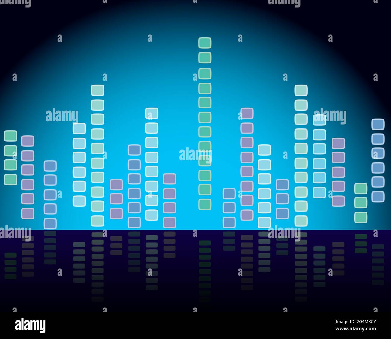 Equalizer blue background, EPS10 - vector graphics Stock Vector Image ...