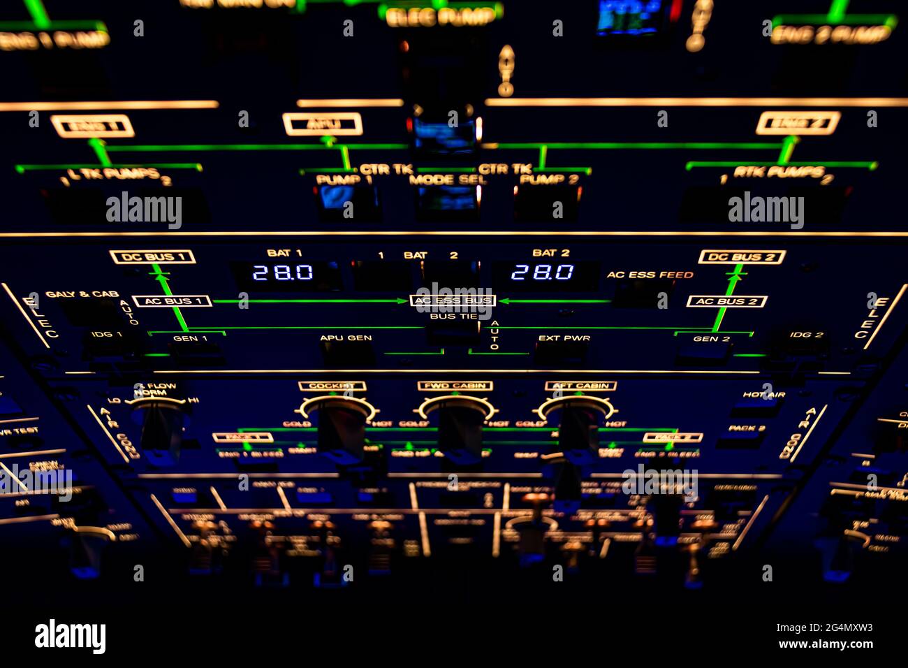 Airplane computer cockpit hi-res stock photography and images - Alamy