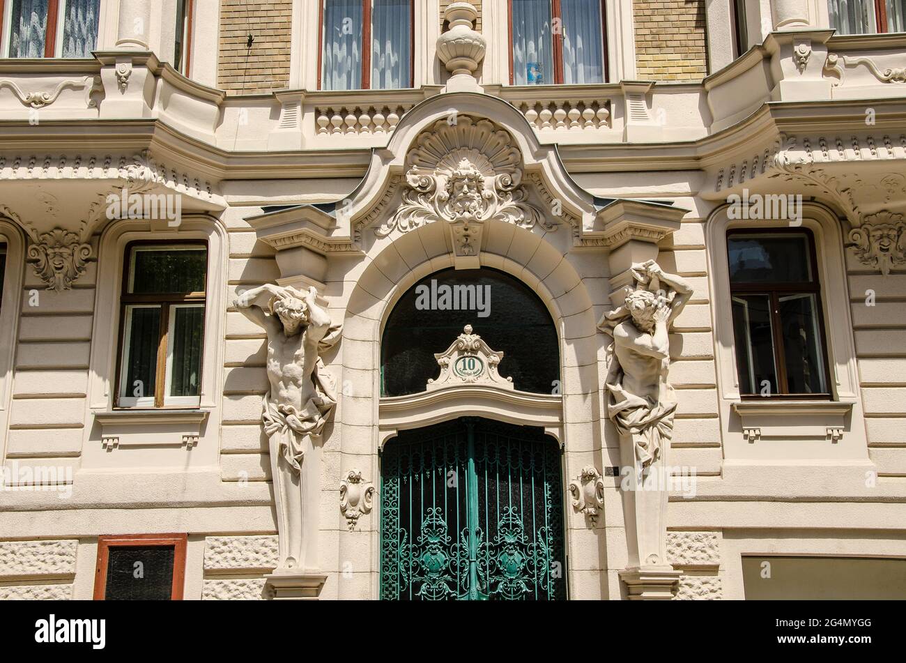 Beautiful 19th century architecture in Vienna's third district Stock ...