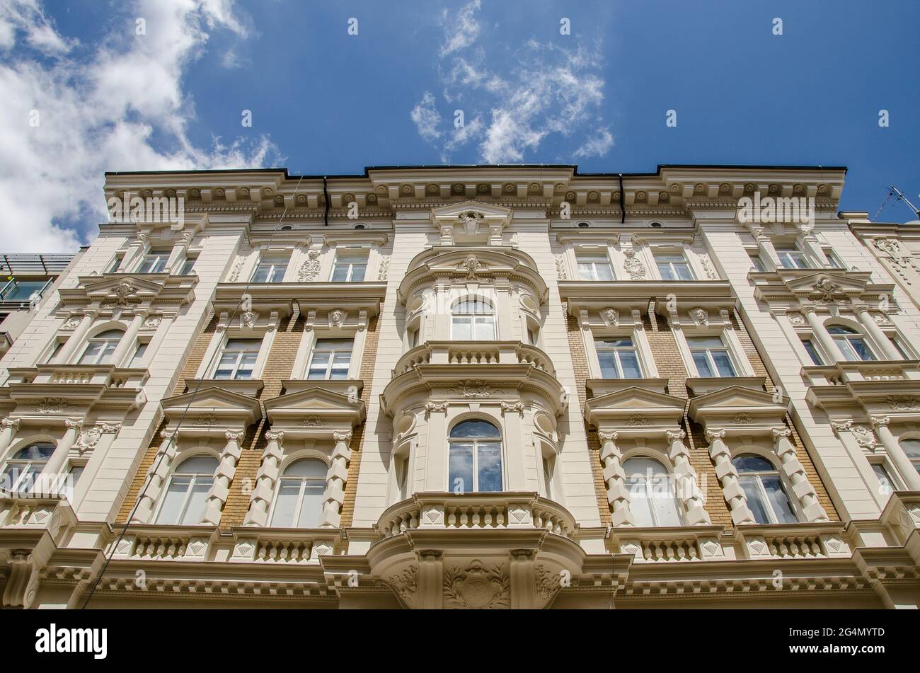 Beautiful 19th century architecture in Vienna's third district Stock ...
