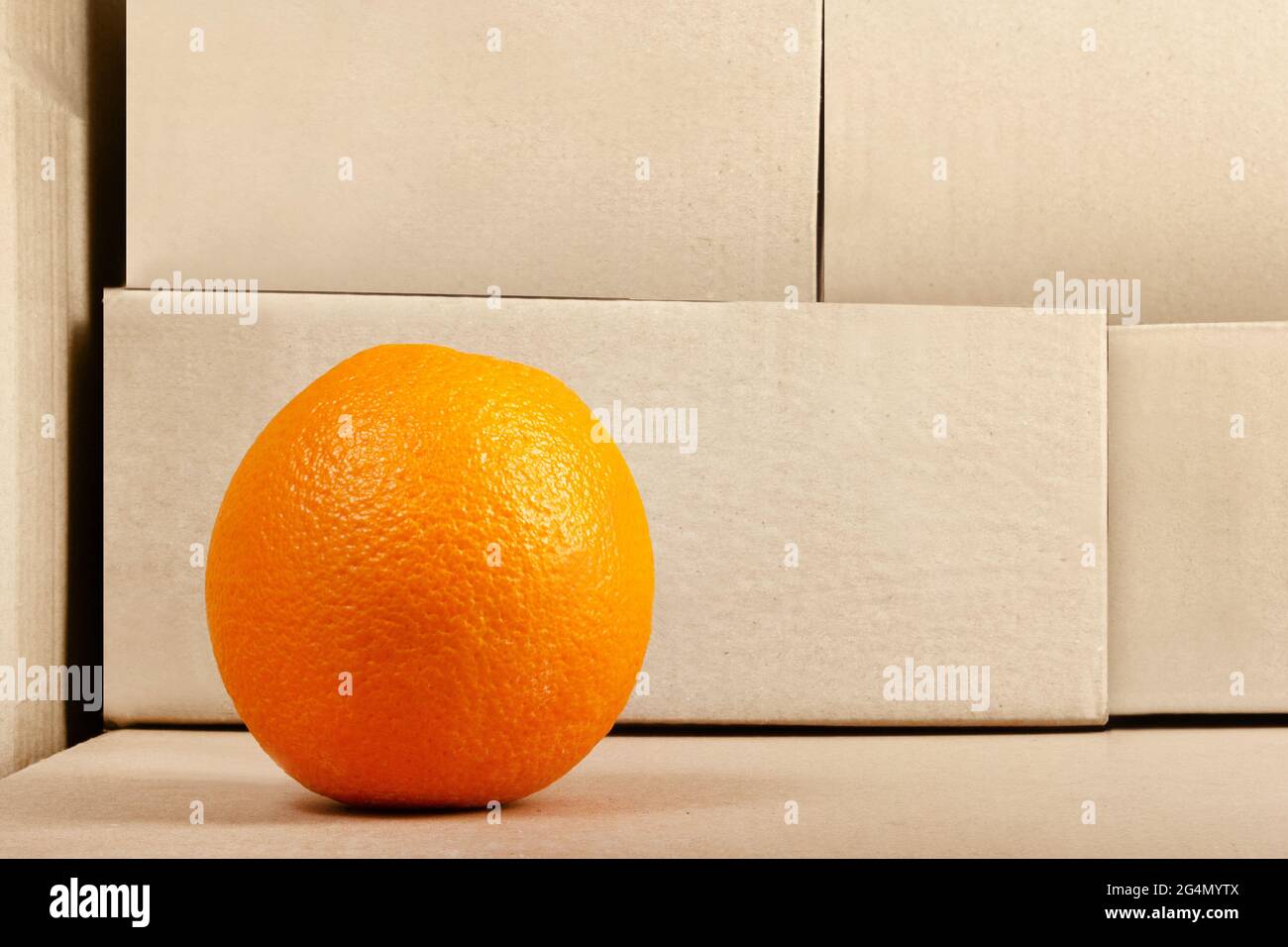 Fruit factory boxes hi-res stock photography and images - Alamy