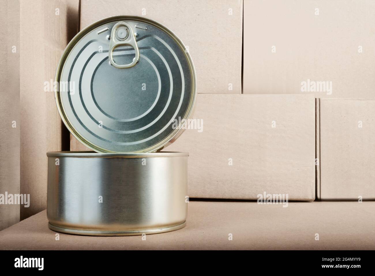 Stacked canned food hi-res stock photography and images - Alamy