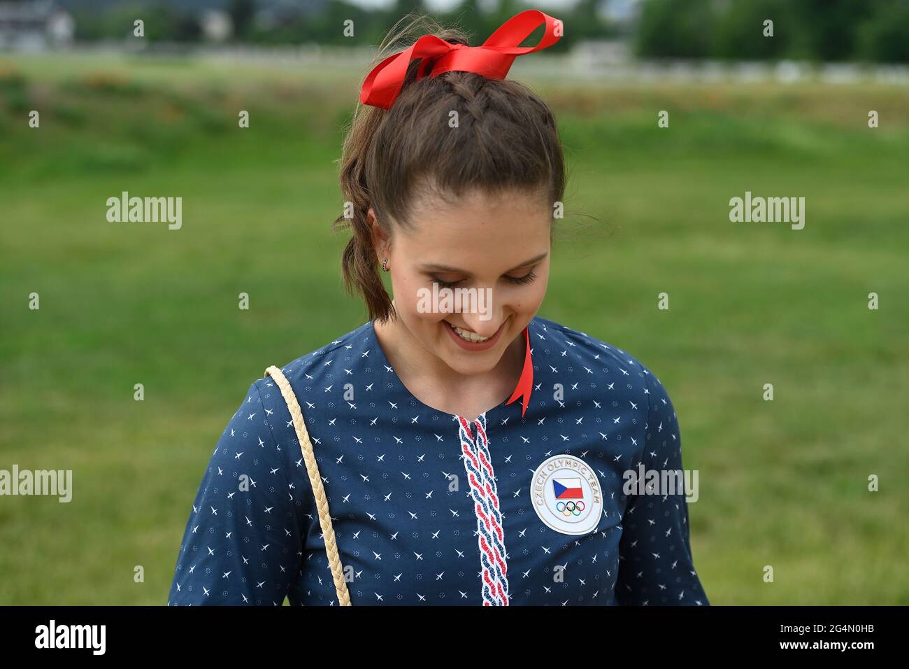 Prague, Czech Republic. 22nd June, 2021. Czech artistic gymnast Aneta ...