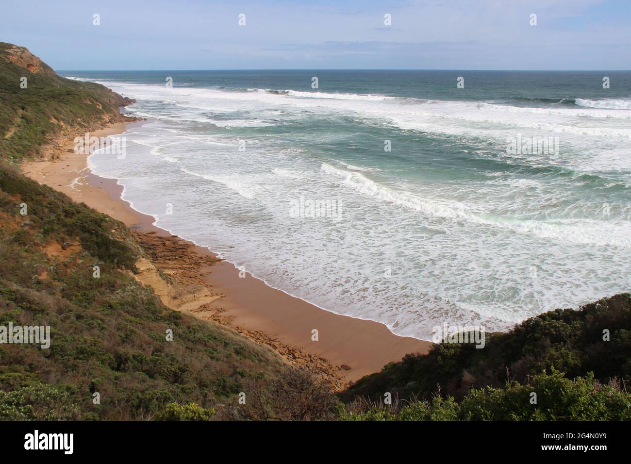 Castle cove outlook along the great ocean road (australia Stock Photo ...