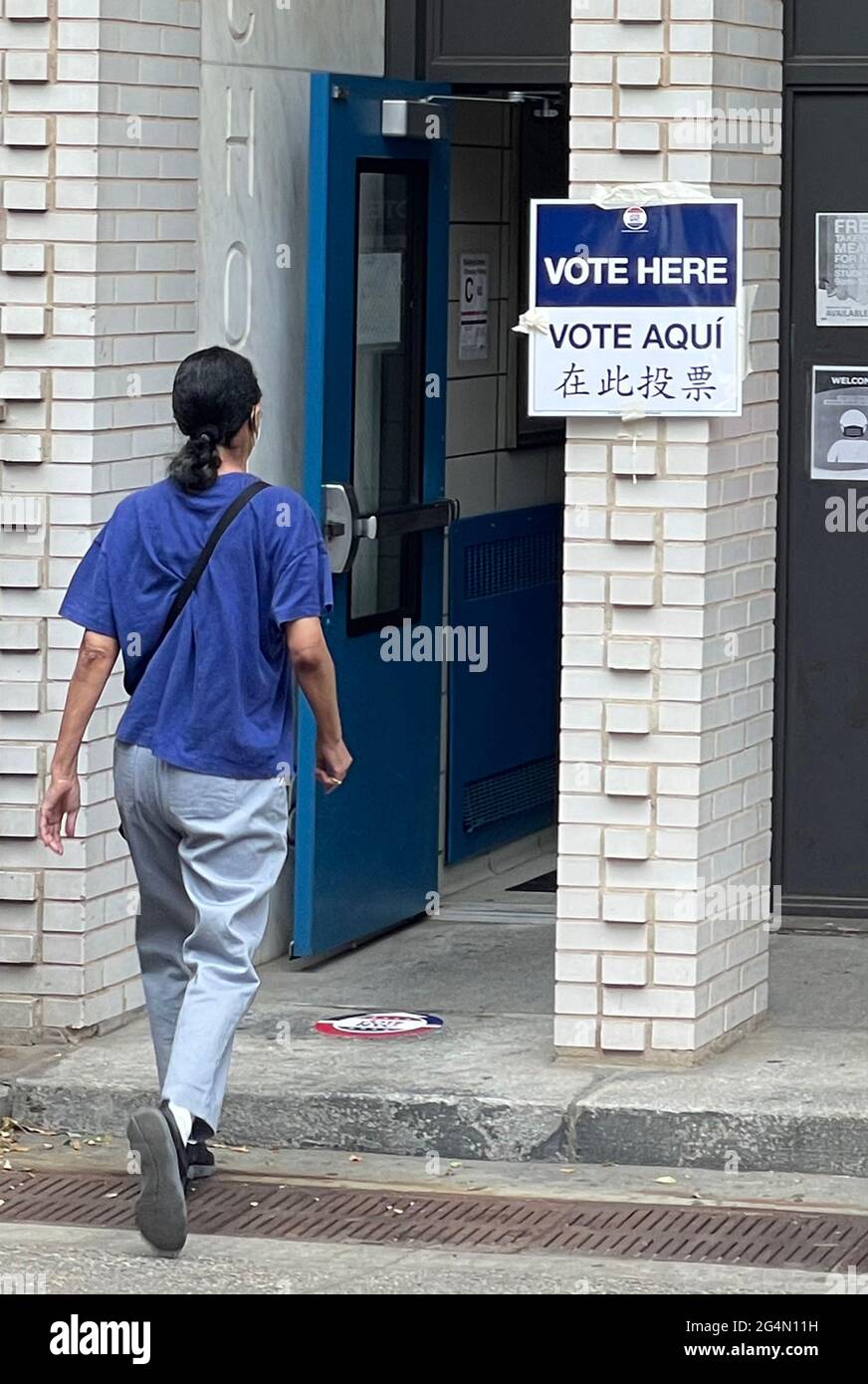 NEW YORK, NY- JUNE 22: NYC Goes to the Polls on Primary Election Day at ...