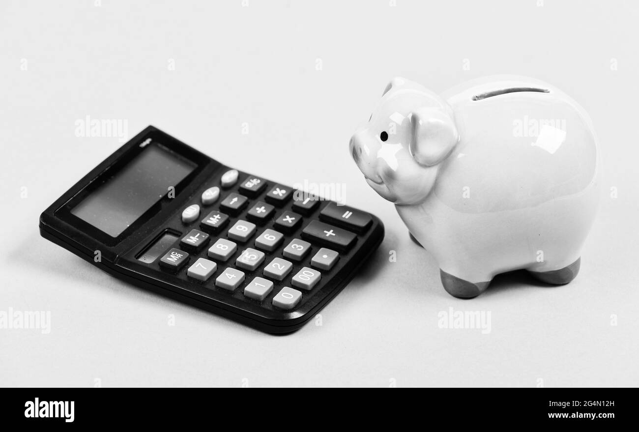 Family budget management business Black and White Stock Photos & Images ...