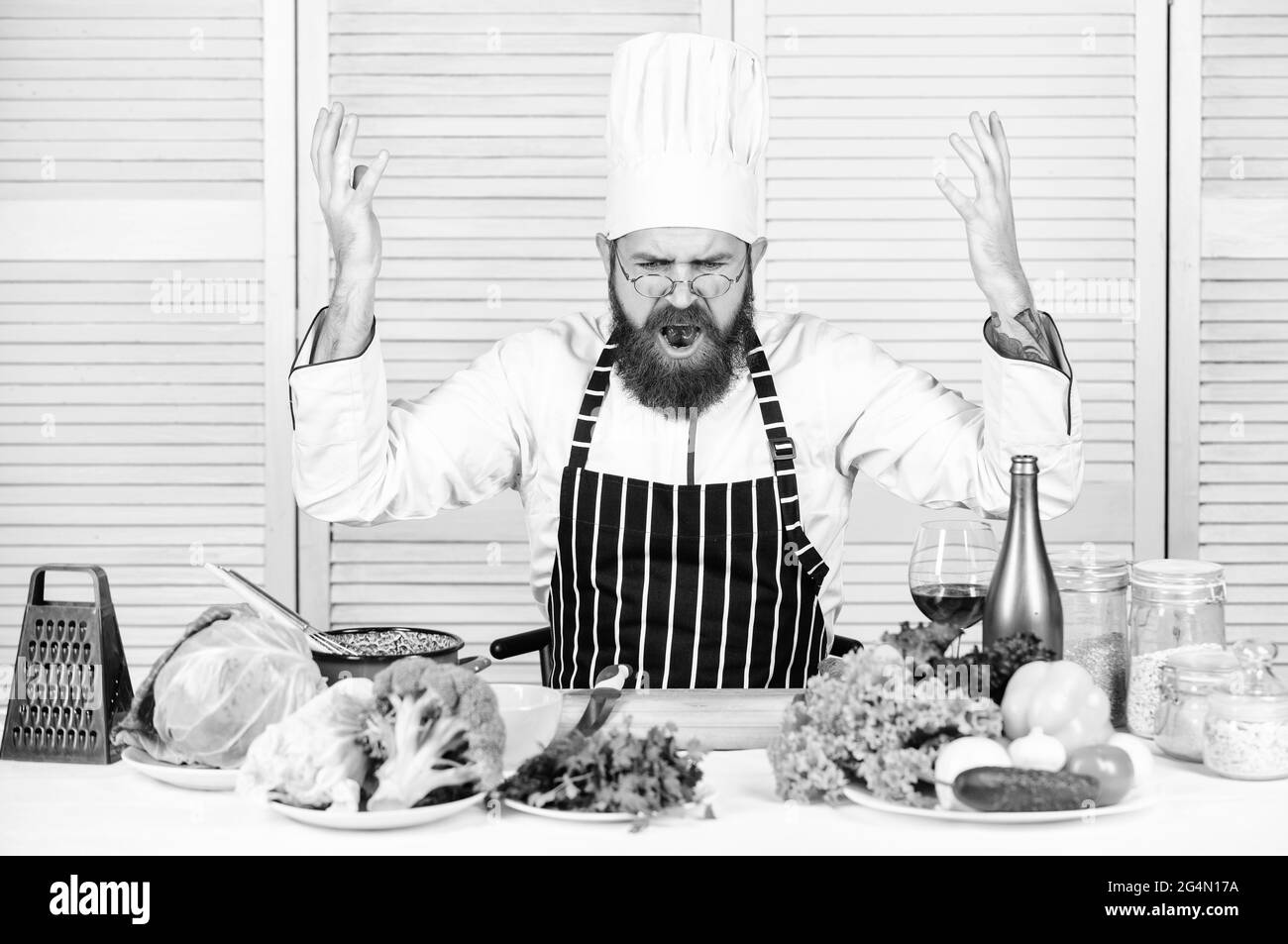 Chef handsome Black and White Stock Photos & Images - Alamy