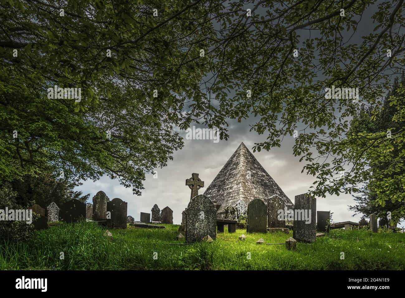 The Howard mausoleum (Arklow Pyramid), built in 1785, at Old Kilbride ...
