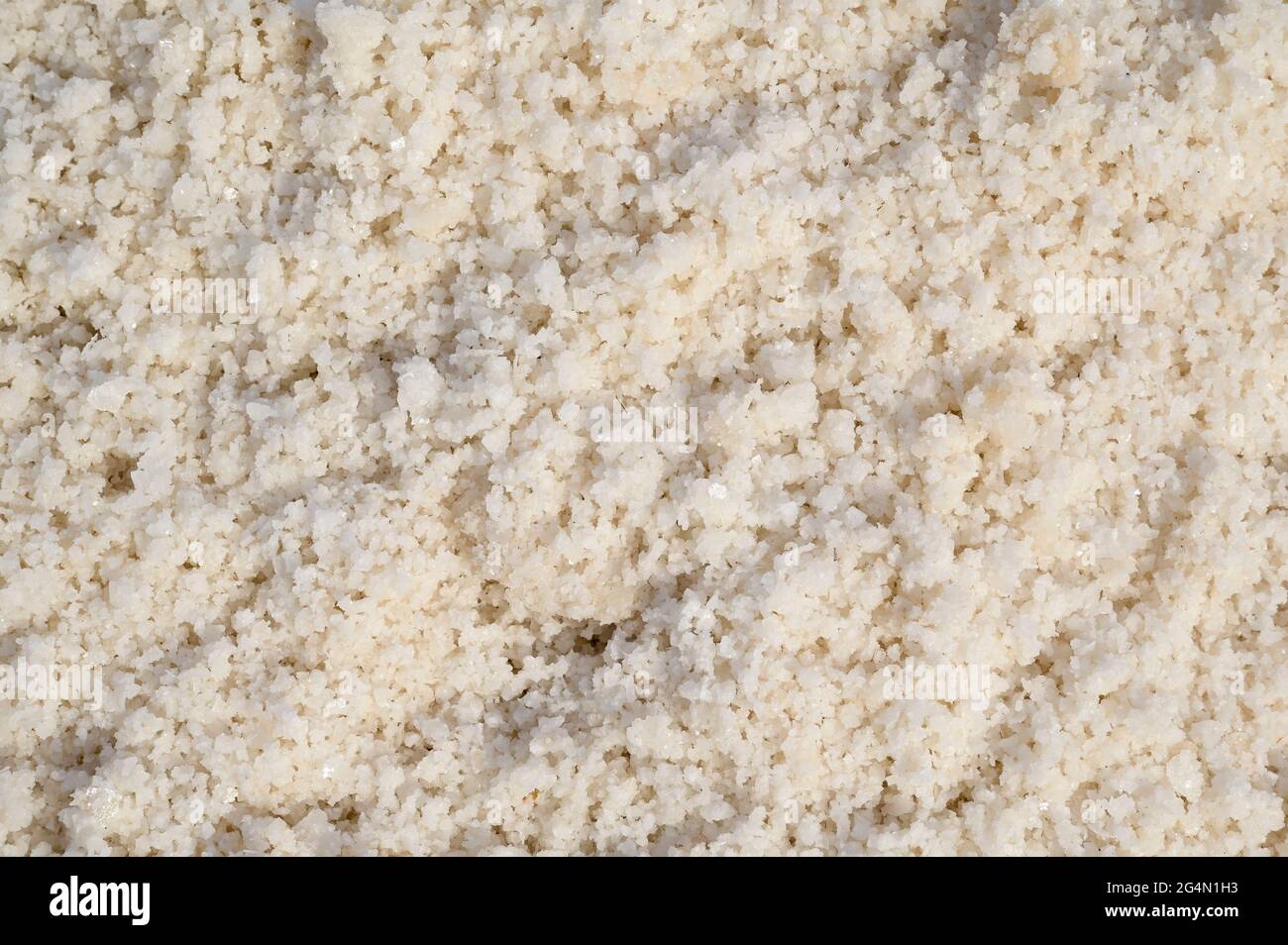 SENEGAL, Kaolack, salt works in saline, sea-salt pans in Saloum river ...