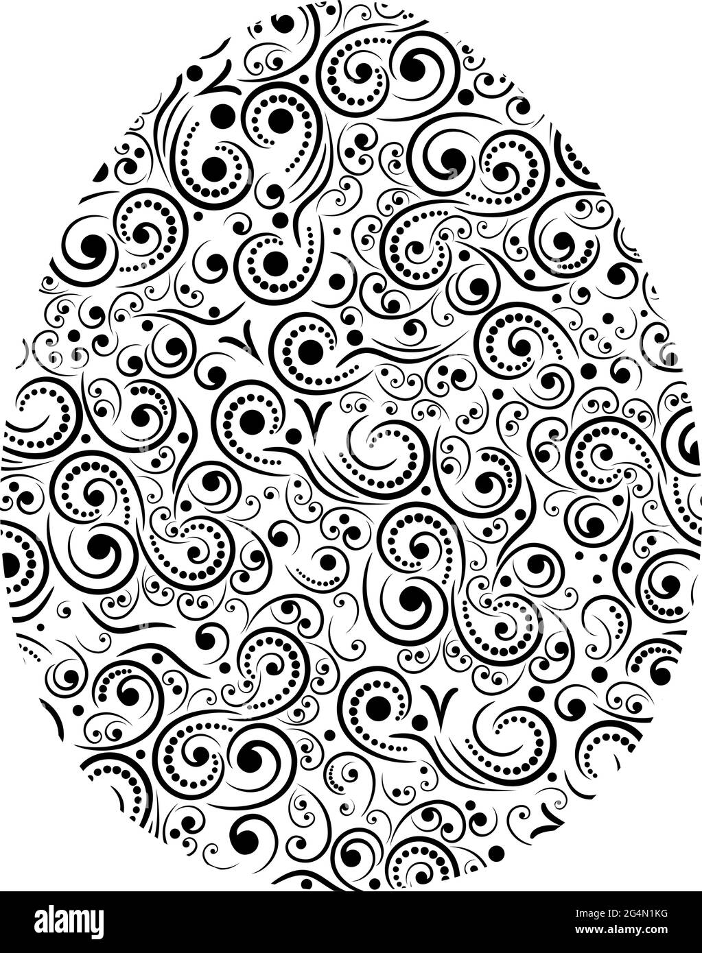 Illustration easter eggs colorful Black and White Stock Photos & Images ...