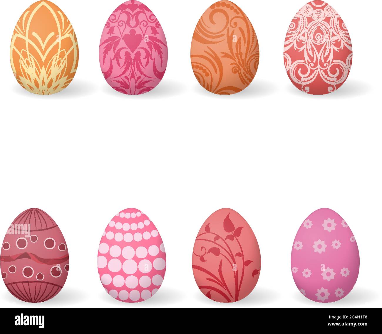 Set of color Easter eggs, EPS10 - vector graphics Stock Vector Image ...