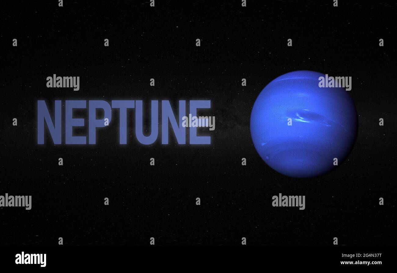 the neptune planet in the milky way, creative sci-fi art, surreal ...