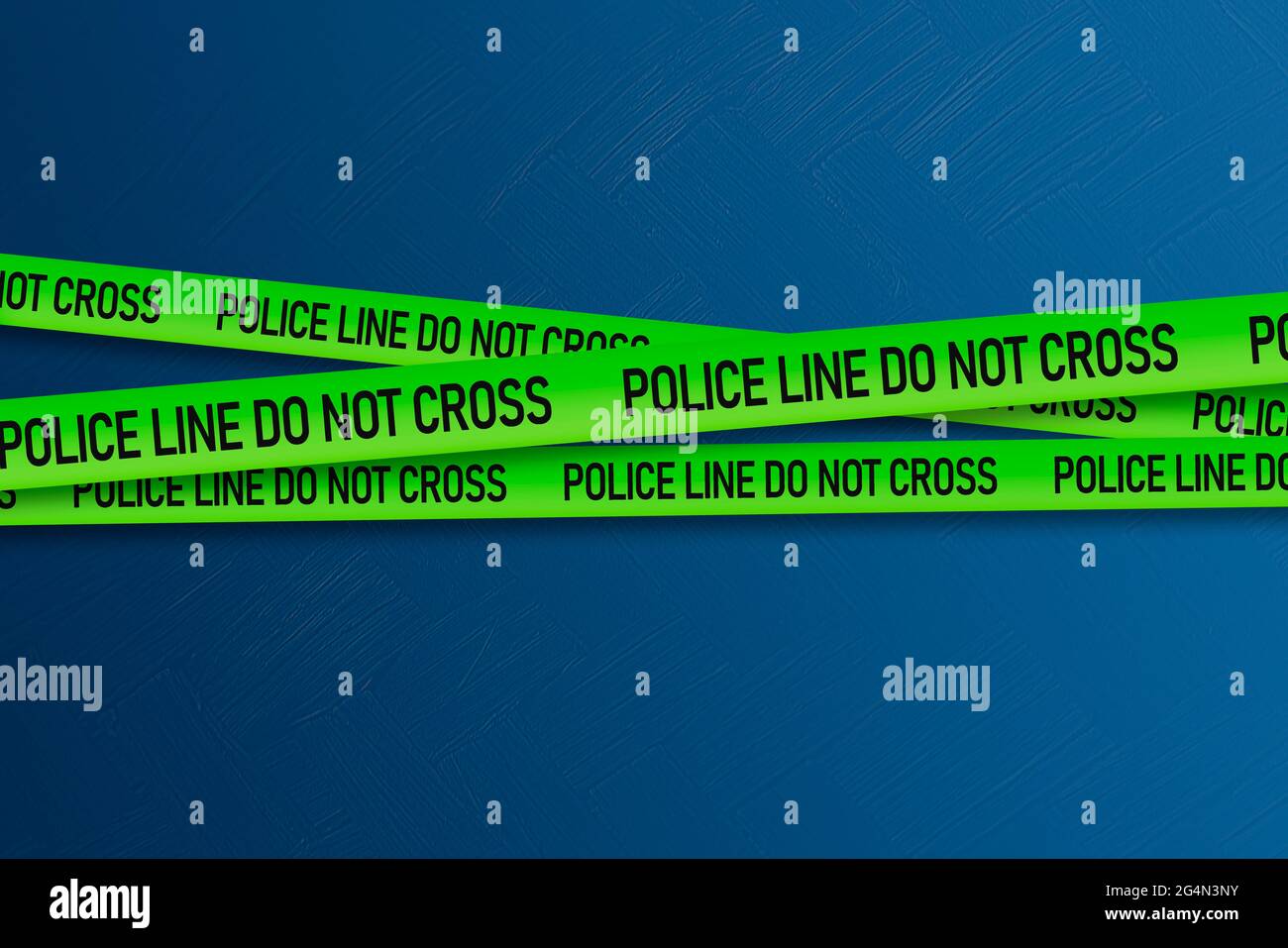 isolated police line do not cross tape ribbon, crime scene and ...