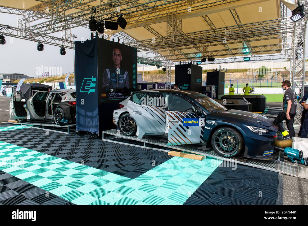 Vallelunga, Italy, June 19 2021, Pure ETCR Championship.Racing touring ...