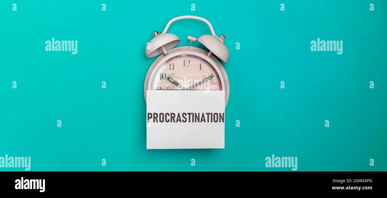 Procrastinate clock hi-res stock photography and images - Alamy