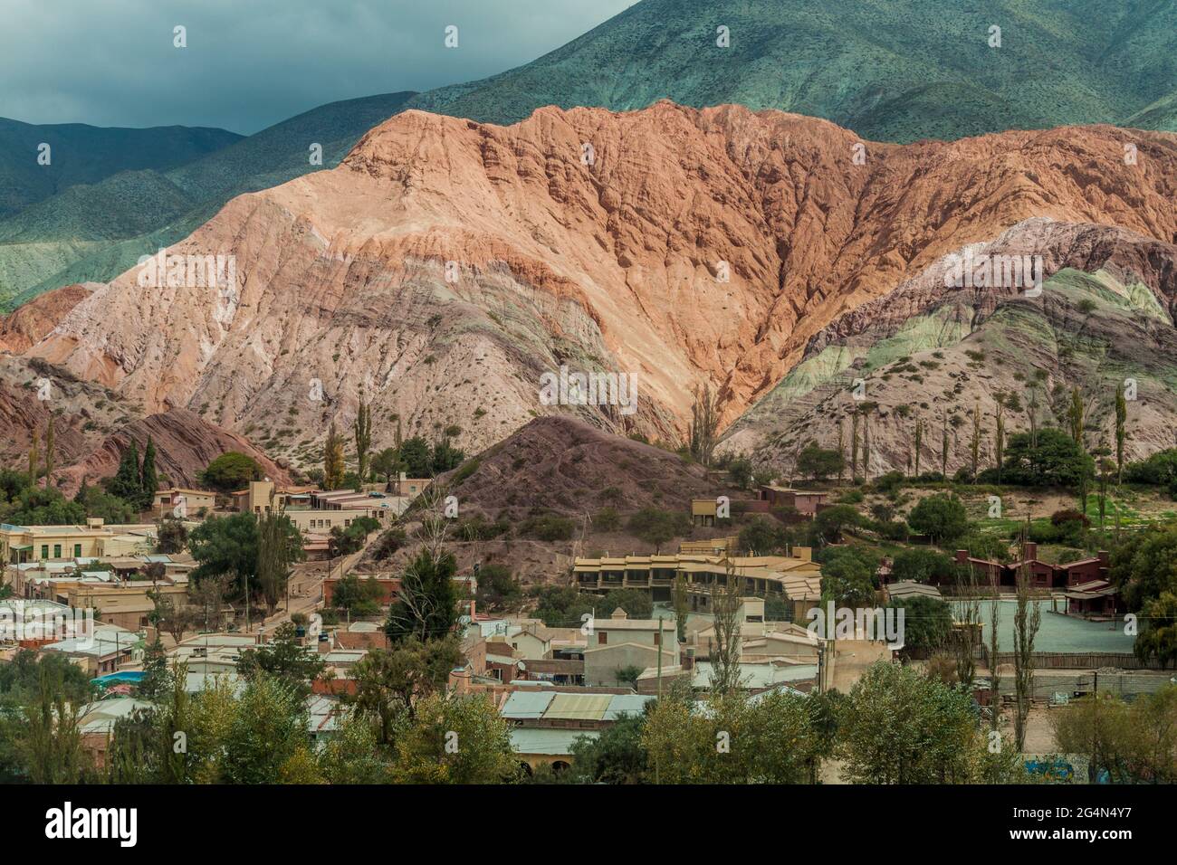 Cerro del los Siete Colores (Hill of Seven Colors) over Purmamarca ...