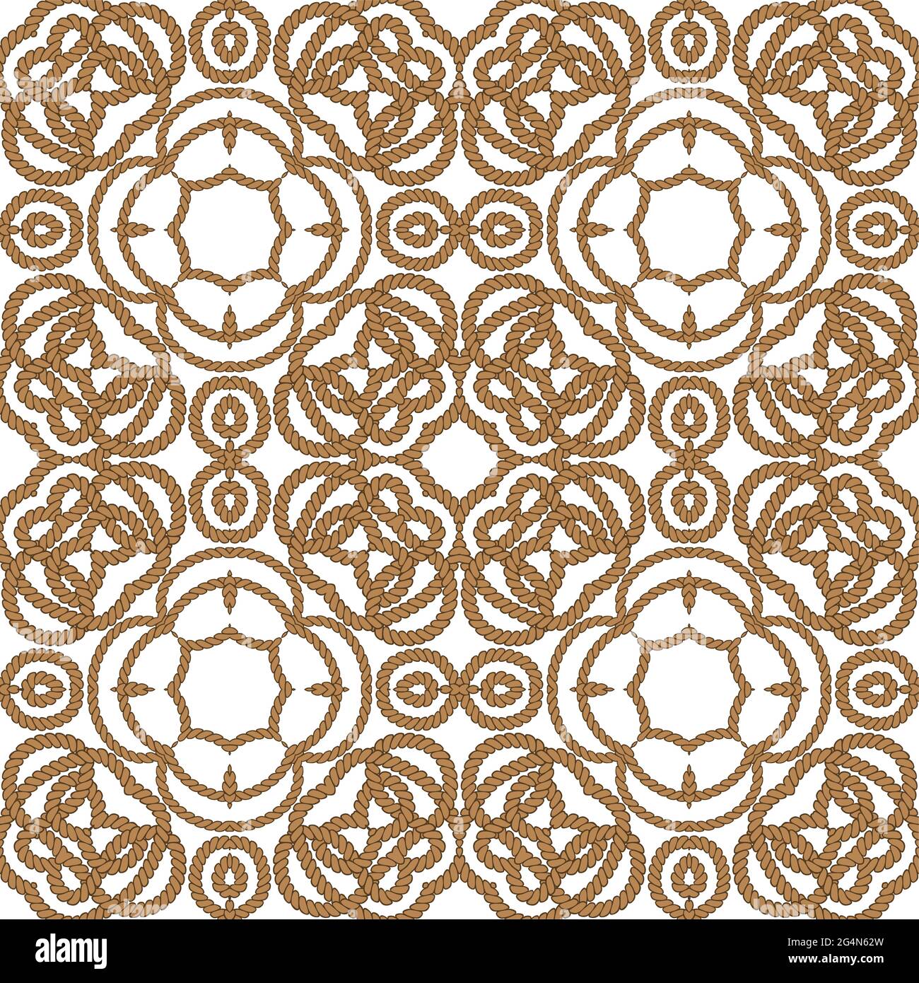 Tangled ropes seamless pattern, EPS8 - vector graphics Stock Vector ...