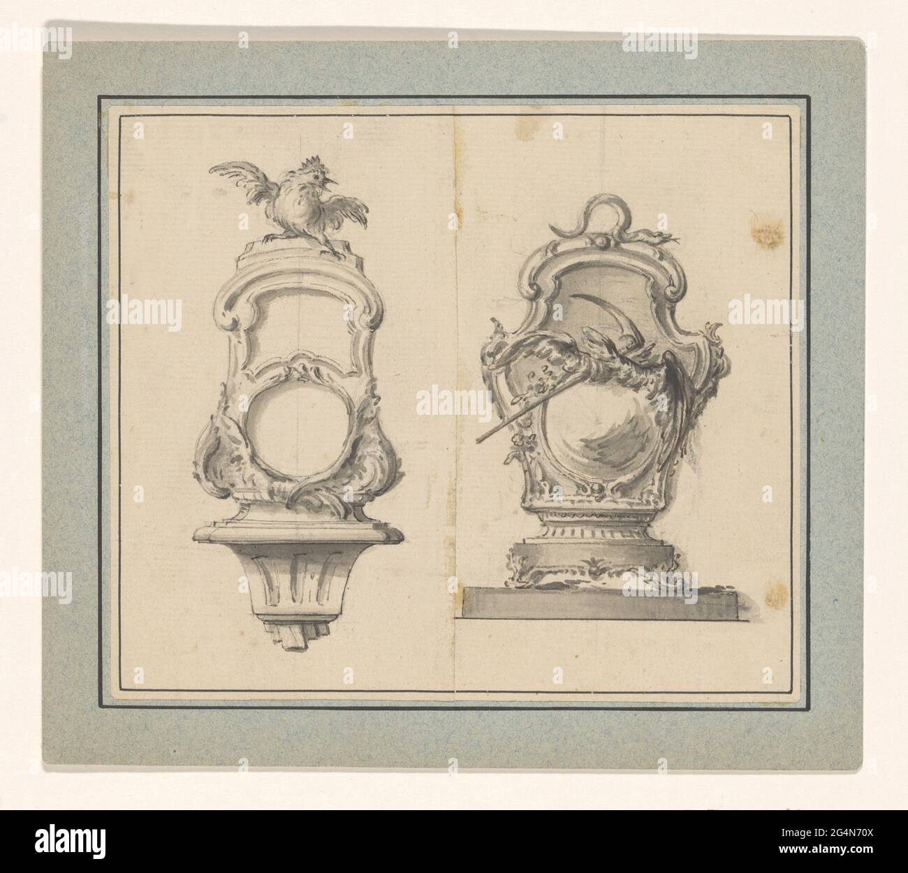 Design drawing pendulum with snake, scythe and wings. Pendula with ...