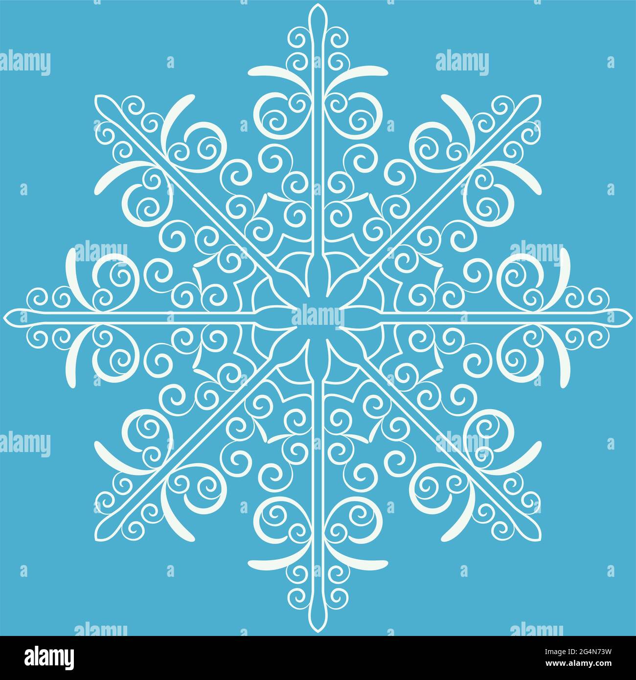Original snowflake design element, EPS8 - vector graphics Stock Vector ...