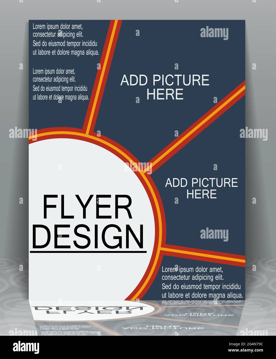 Business flyer design publishing cover, EPS10 - vector graphics Stock ...