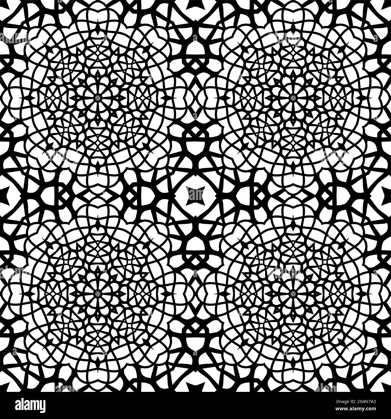 Elegant grille black and white seamless pattern, EPS8 - vector graphics ...