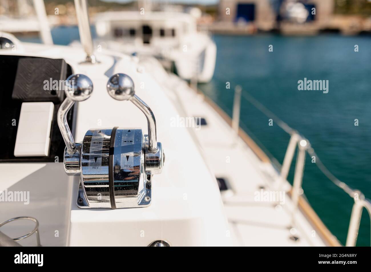 Ship control lever hi-res stock photography and images - Alamy