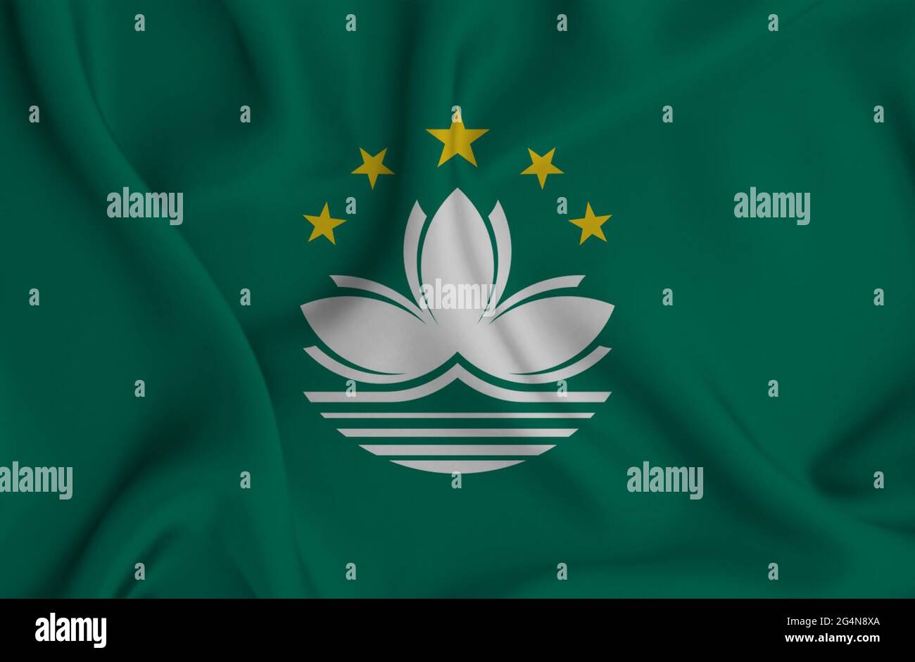 Macau waving flag hi-res stock photography and images - Alamy