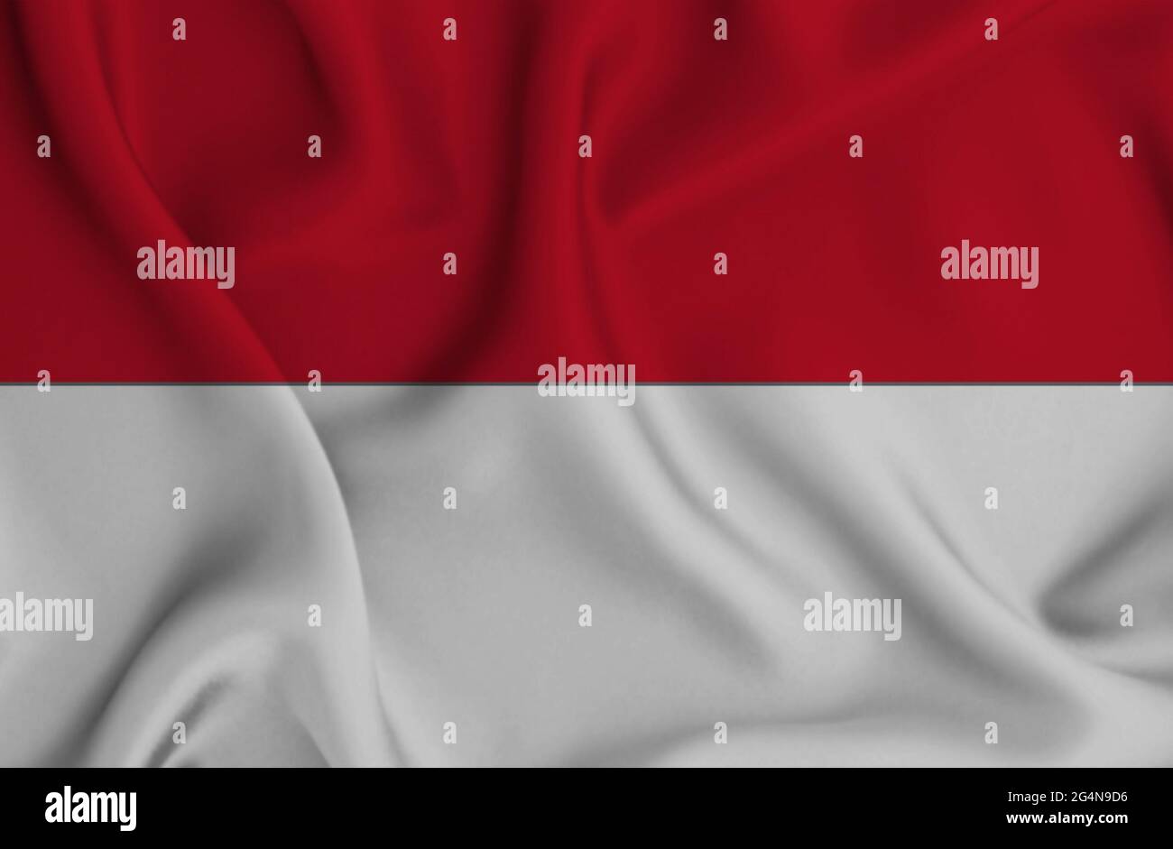 Monaco flag waving on wind hi-res stock photography and images - Alamy