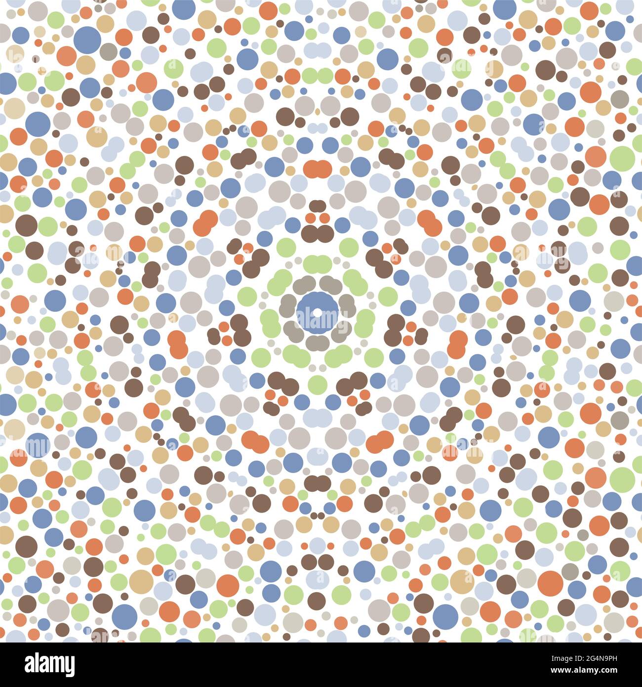 Geometrical colored seamless pattern circle, ellipses, EPS8 - vector ...