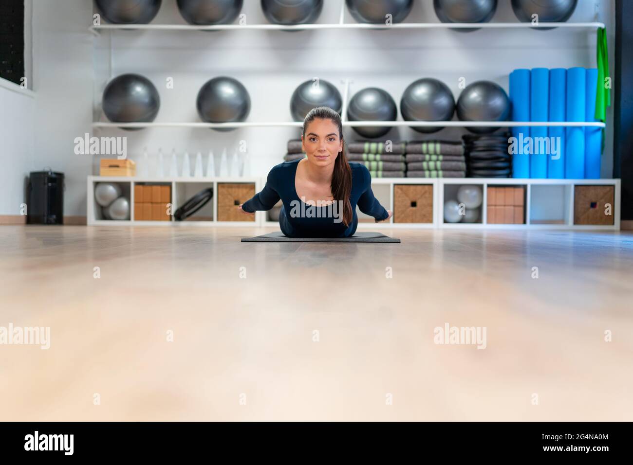 Locust pose yoga hi-res stock photography and images - Alamy