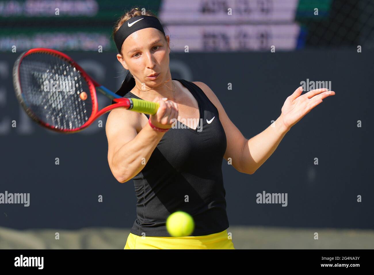 Bad Homburg, Germany. 22nd June, 2021. Tennis: WTA Tour, Singles, 1st Round, Bad Homburg Open ...