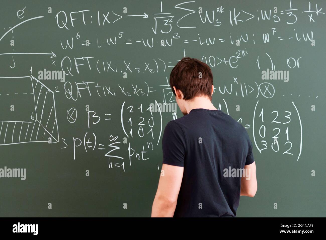 Blackboard maths equations hi-res stock photography and images - Alamy