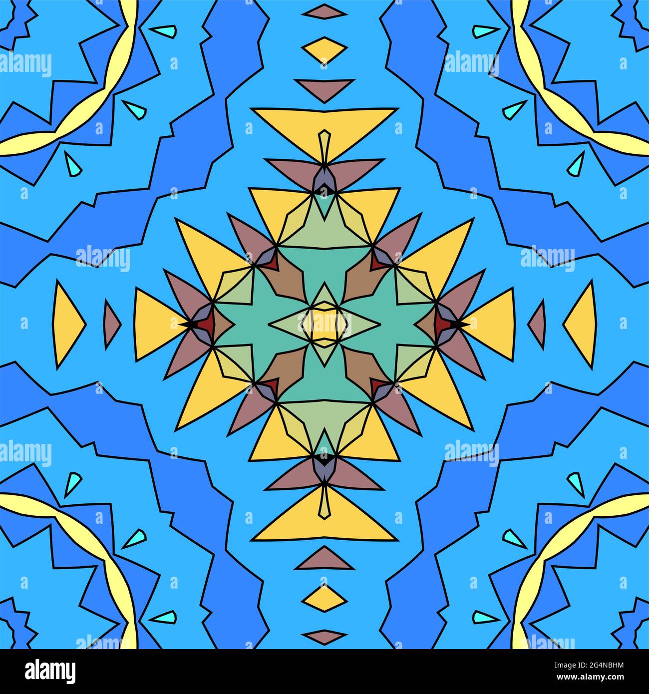 Abstract style stained-glass imitation seamless background, EPS8 ...