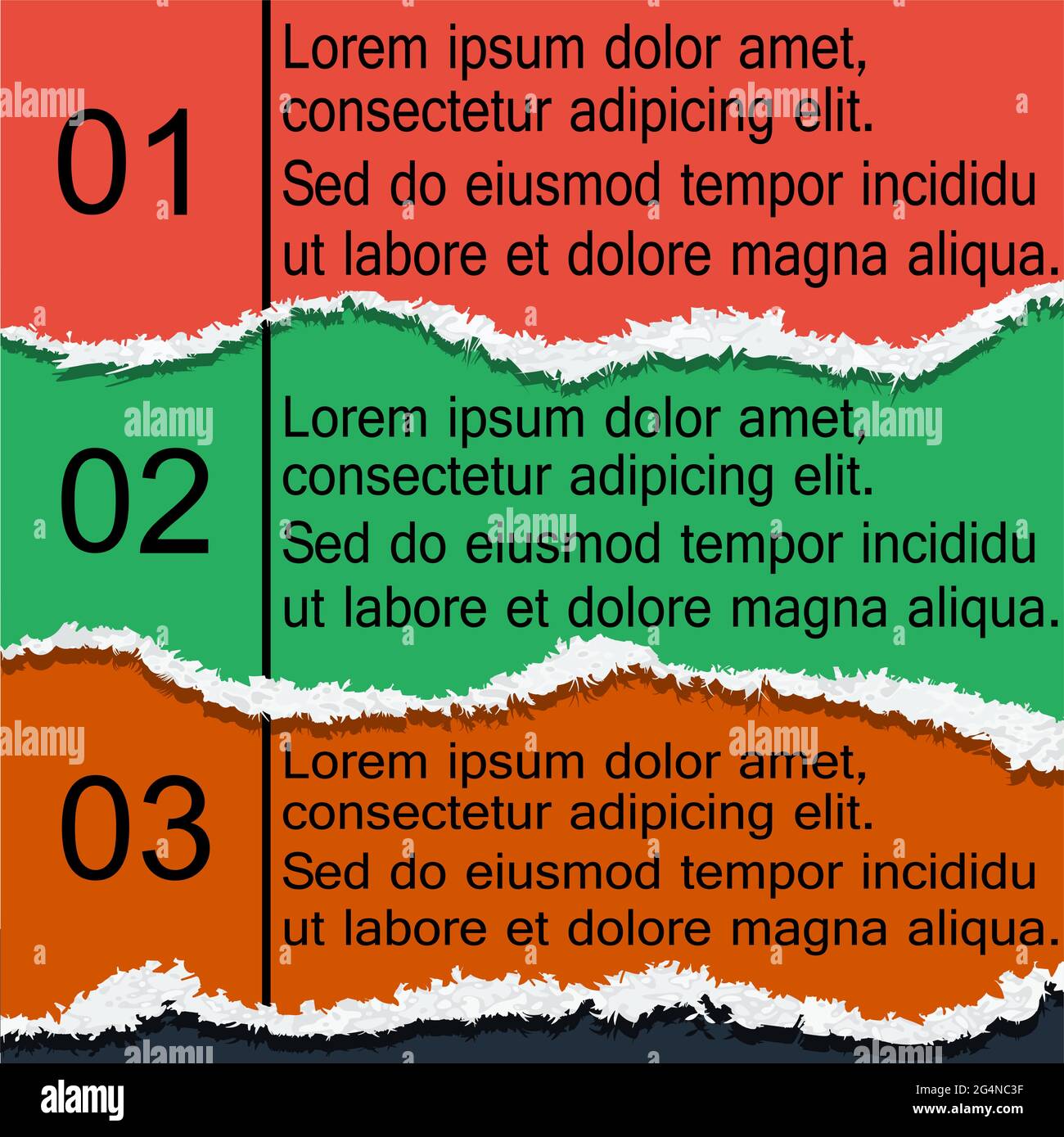 Torn paper infographics, modern design, EPS8 - vector graphics Stock ...