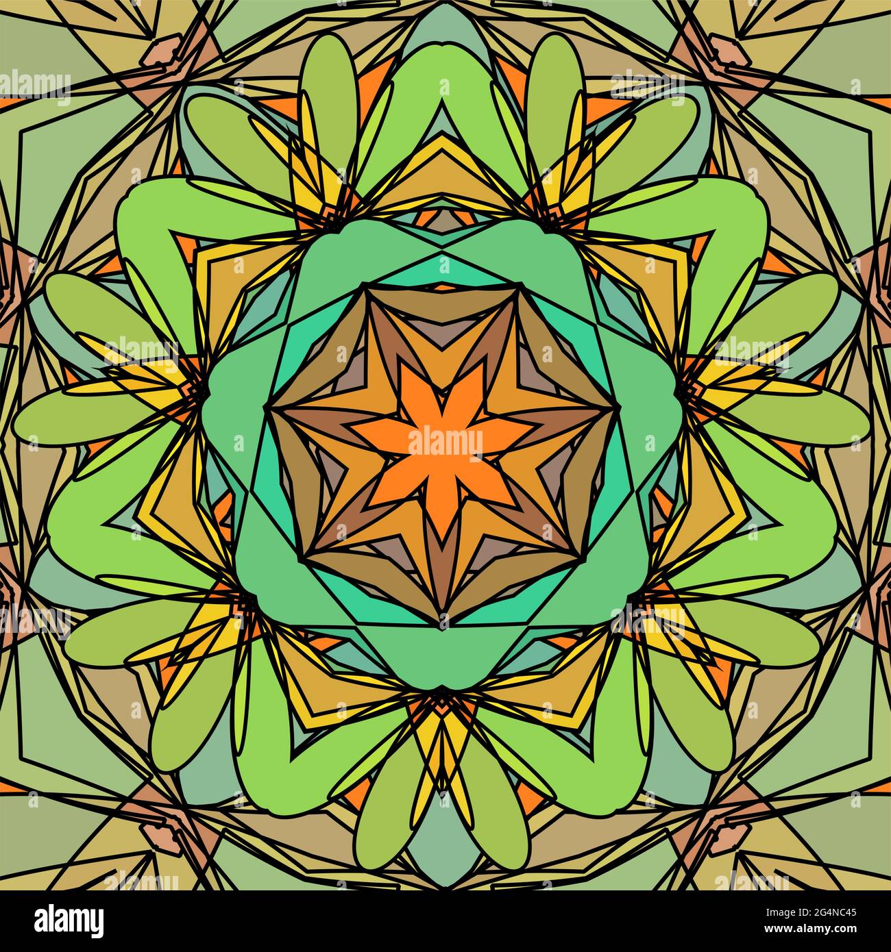 Imitation stained-glass style abstract seamless background, EPS8 ...
