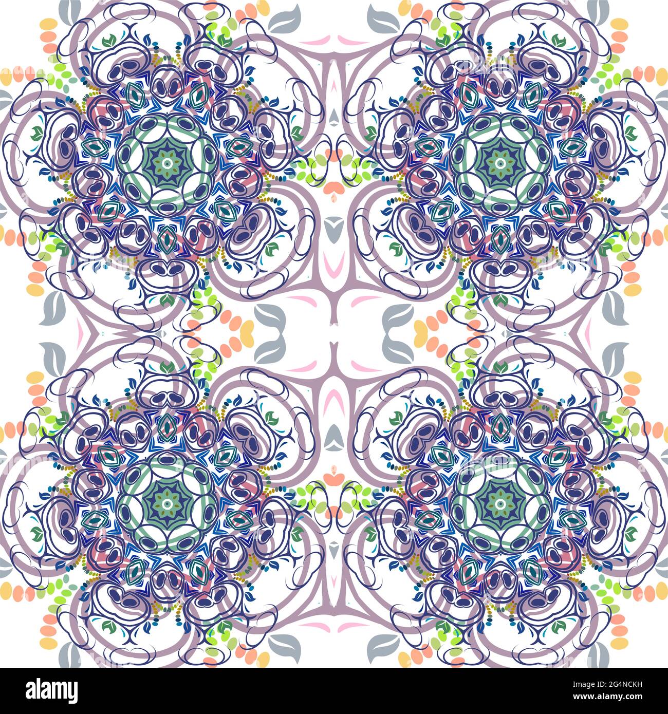 Floral seamless ornament, EPS8 - vector graphics Stock Vector Image ...
