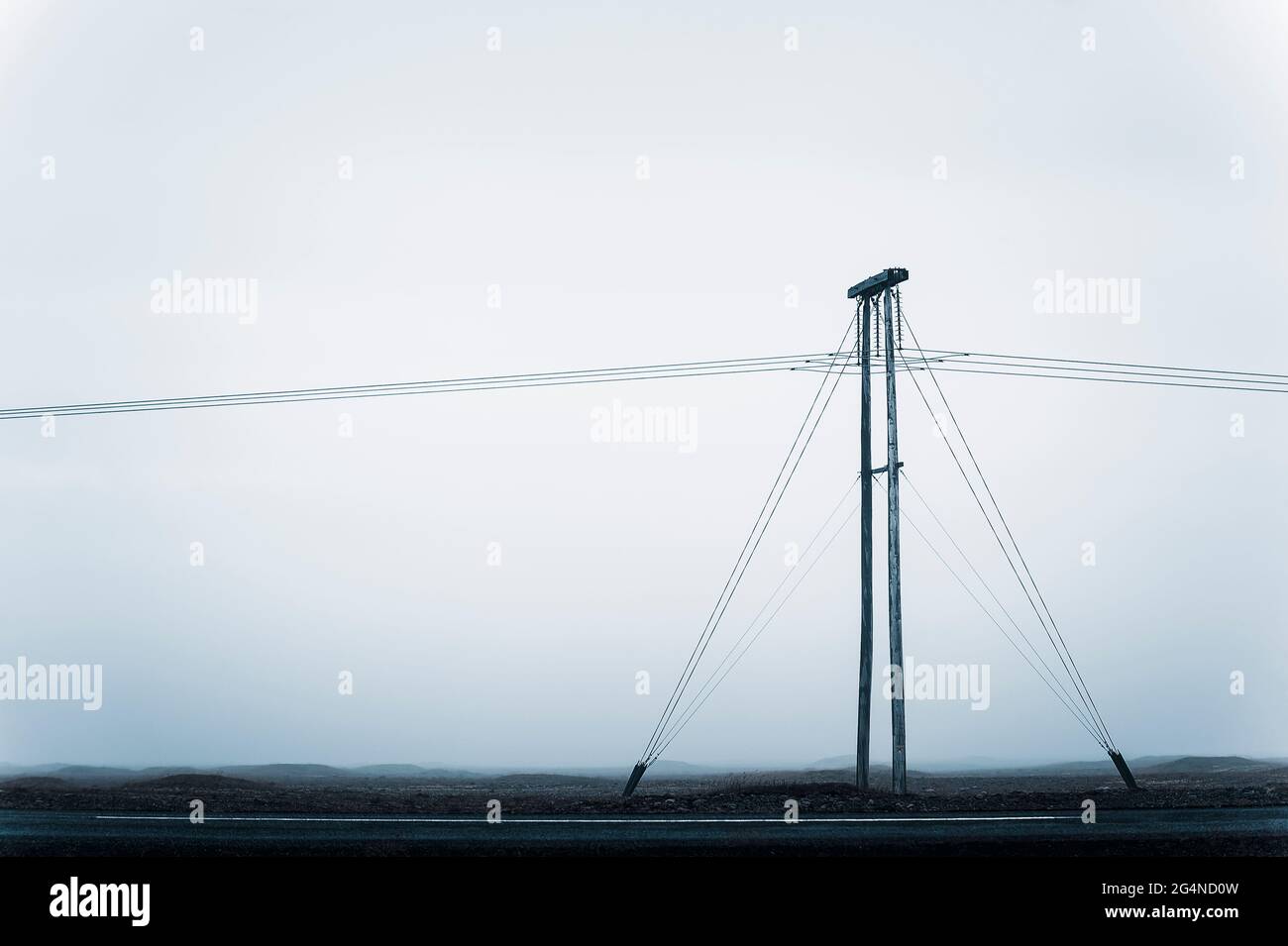 High voltage electric poles located in countryside Stock Photo - Alamy