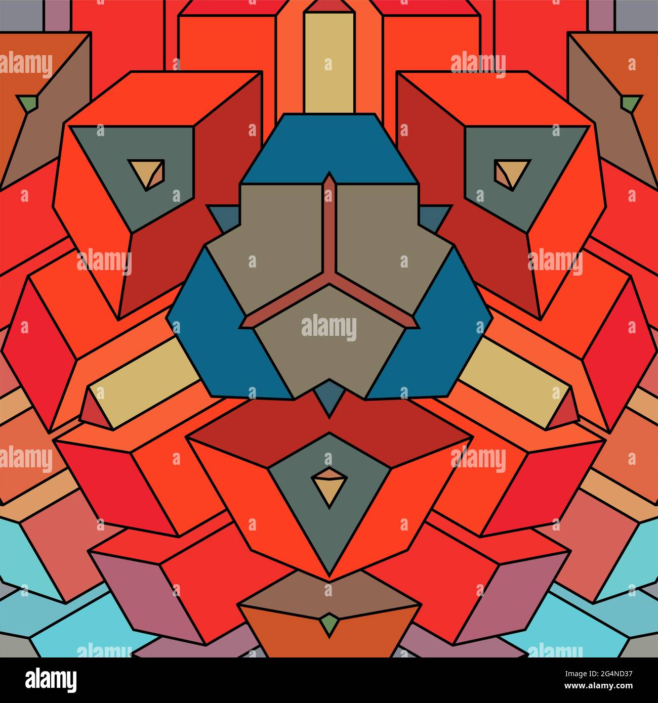 Geometric abstract 3D background, EPS8 - vector graphics Stock Vector ...