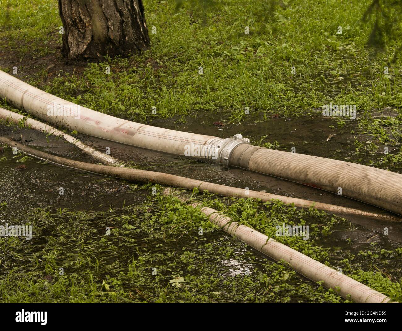 Fire engine in flood water hi-res stock photography and images - Alamy