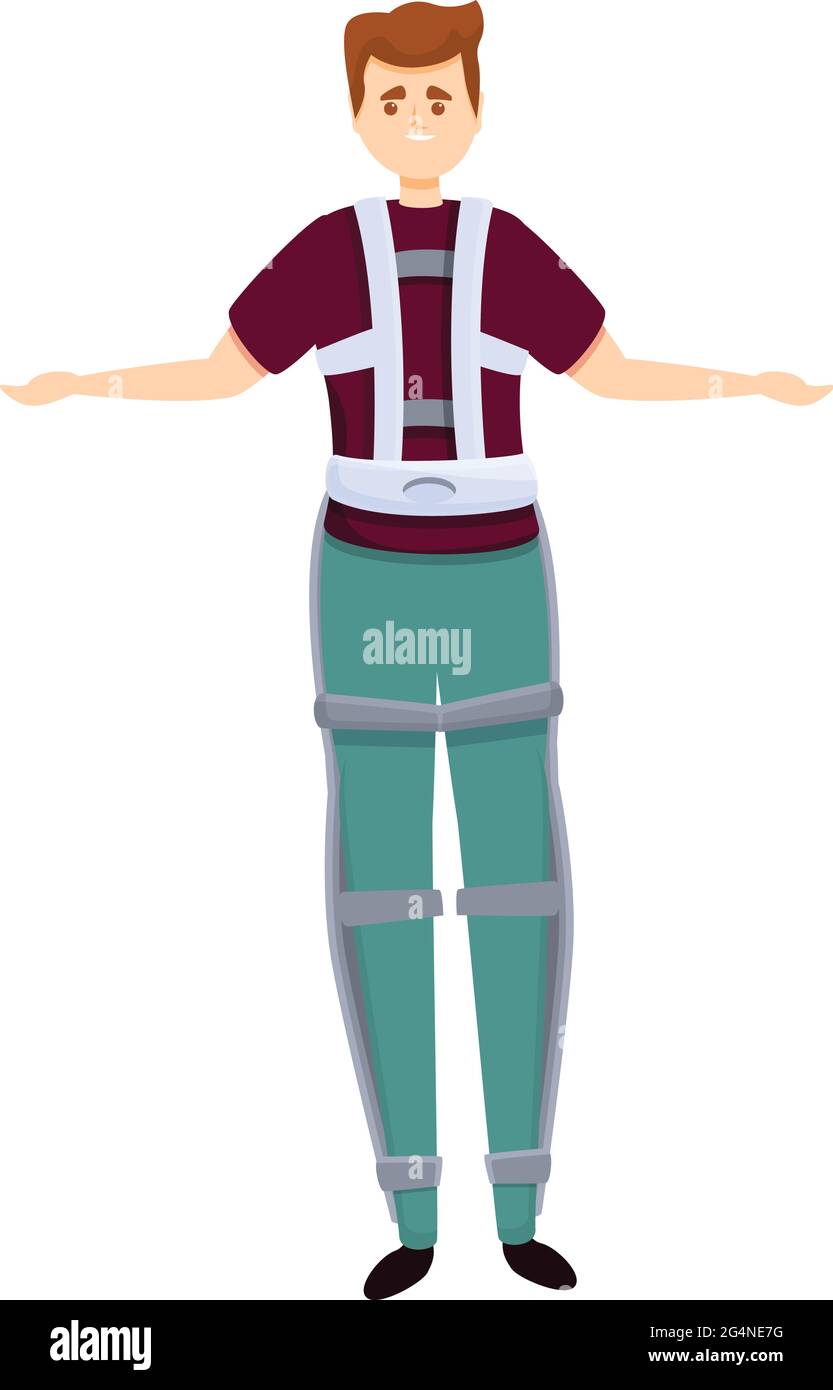 Medical exoskeleton icon. Cartoon of Medical exoskeleton vector icon ...