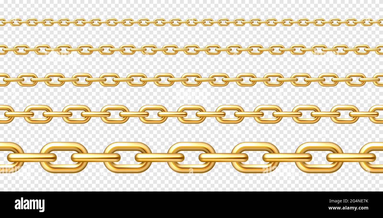 Gold Chain Link Vector