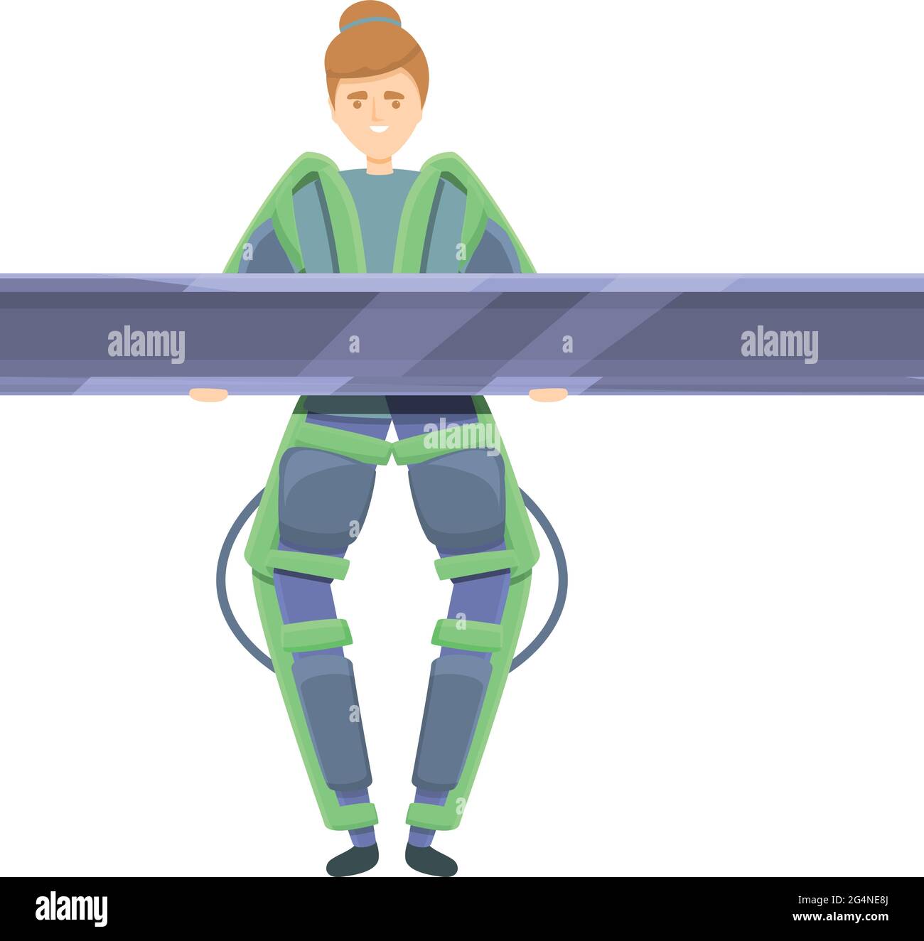 Powerful exoskeleton icon. Cartoon of Powerful exoskeleton vector icon ...