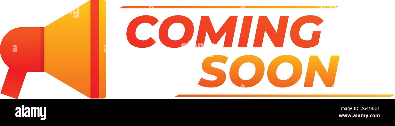 Coming soon notification icon. Cartoon of Coming soon notification ...